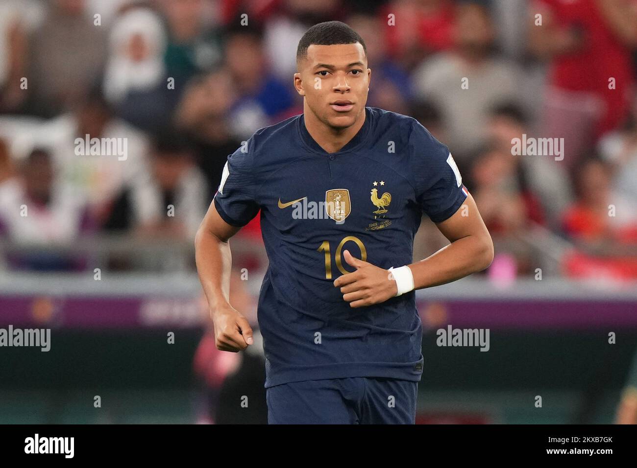 Kylian Mbappe of France during the FIFA World Cup, Qatar. , . in Doha ...