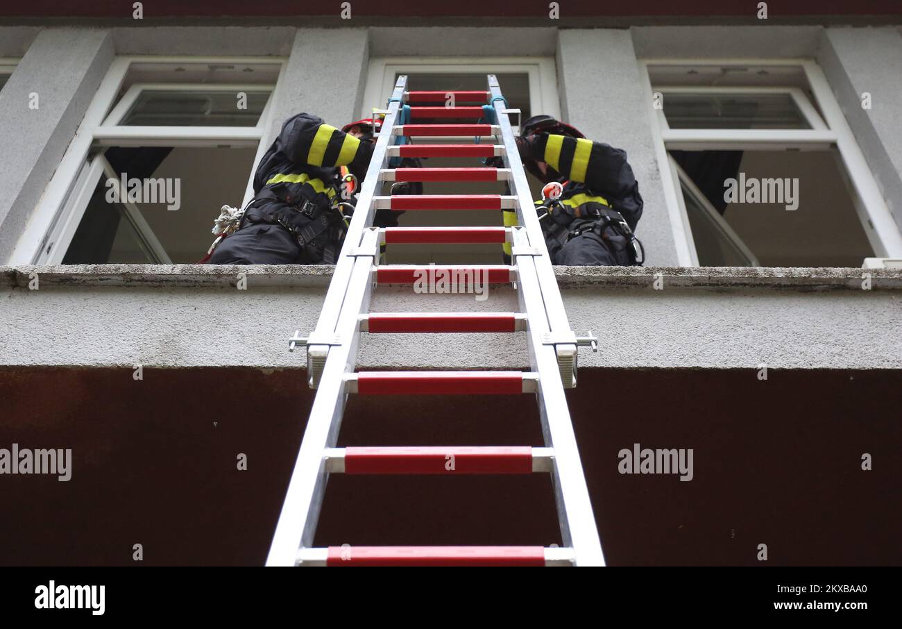13.04.2019., Zagreb, Croatia - Civil Protection unit exercise held at ...