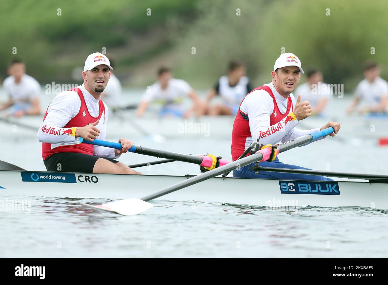 13.04.2019., Zagreb, Croatia - Sinkovic brothers, Marin and Valent ...