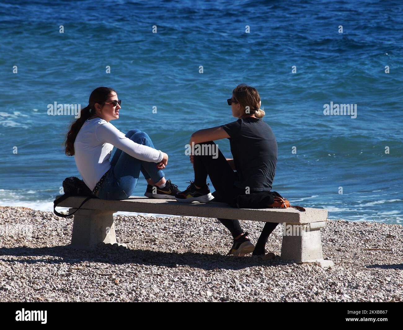 20.04.2019., Croatia, Makarska - The sunny Saturday afternoon tourists ...