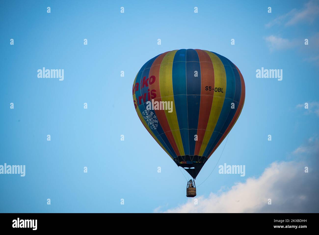01.05.2019., Zabok, Croatia - Hot air balloons are seen during the Croatia Hot Air Balloon Rally ...