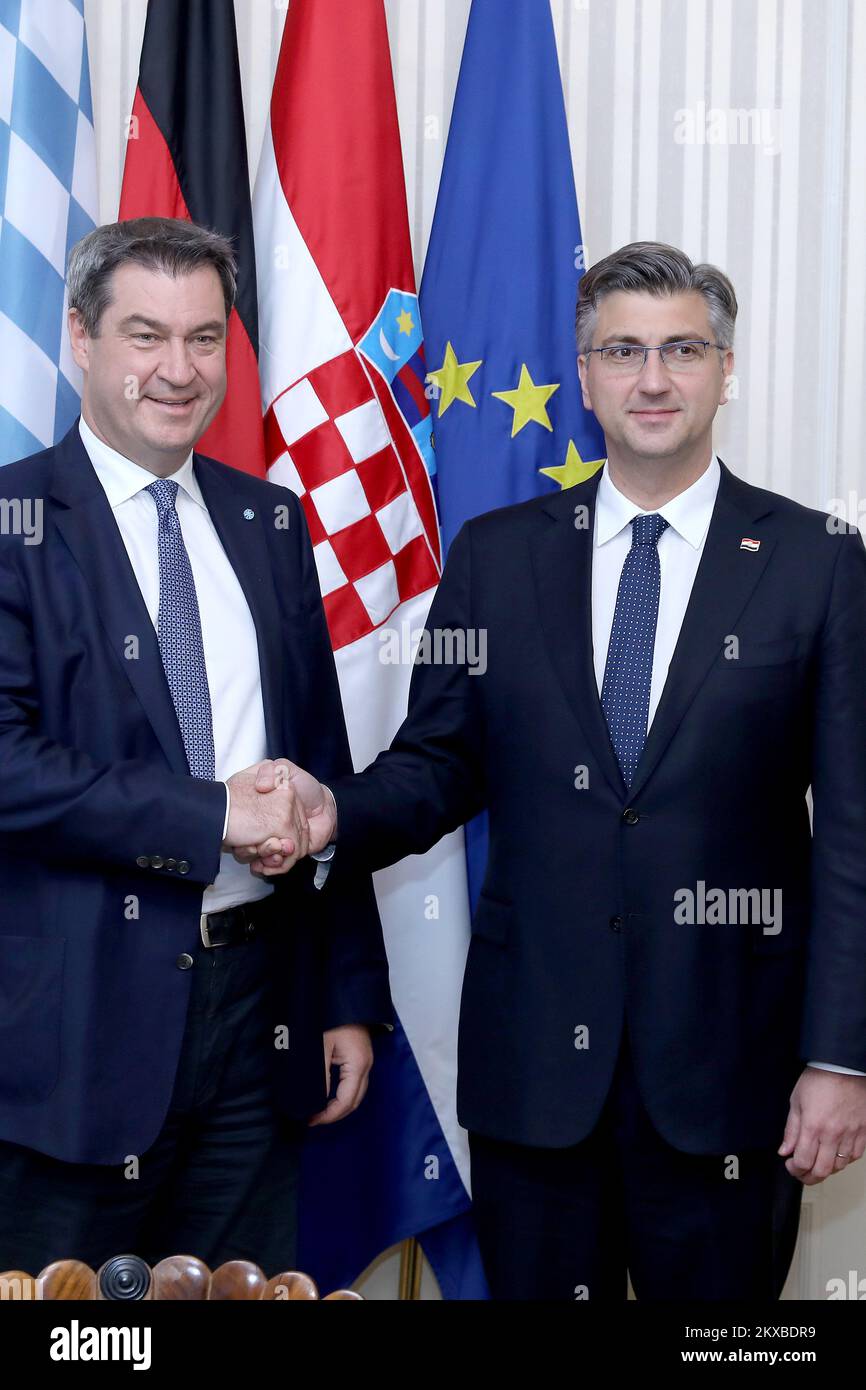 02.05.2019. Croatia, Zagreb - Croatian Prime Minister Andrej Plenkovic ...
