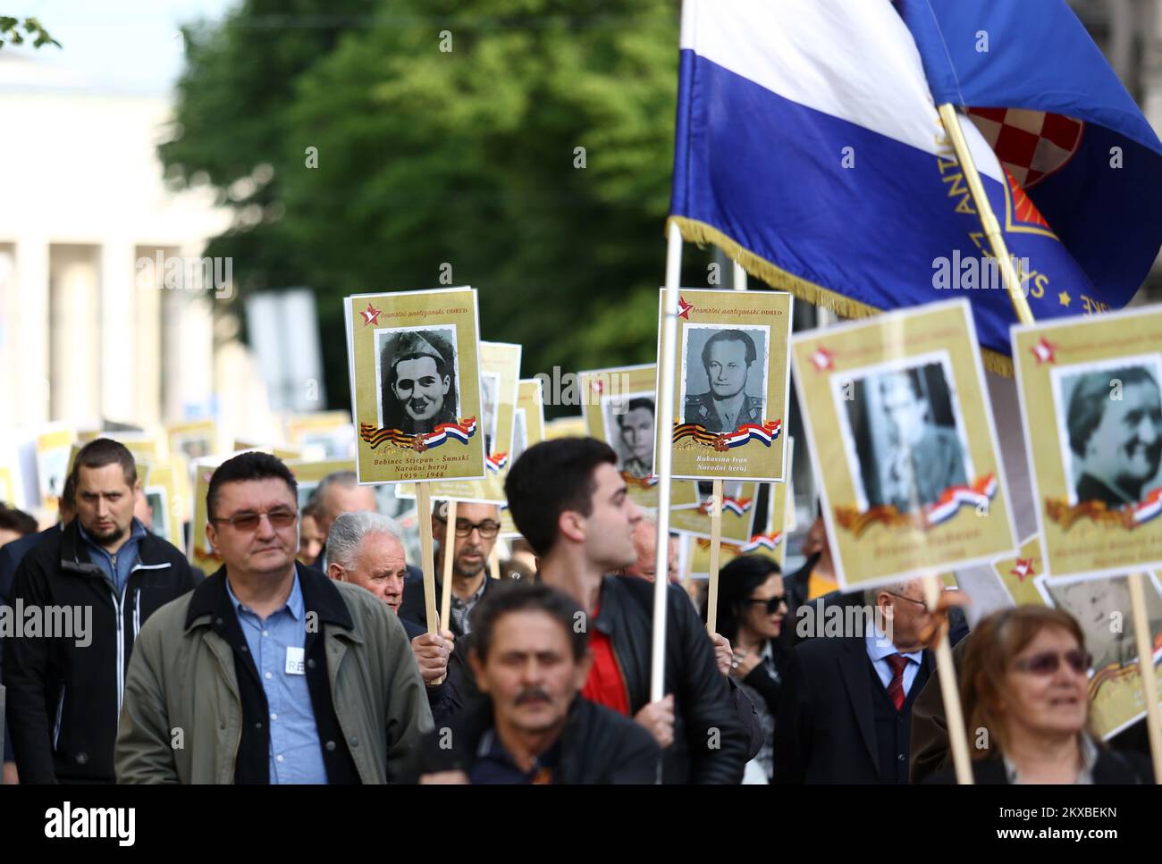 08.05.2019., Zagreb, Croatia - The parade called "Immortal Partisan ...