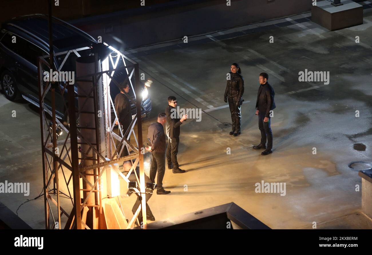 08.05.2019. Zagreb, Croatia - Filming the scenes of "The Hitman's Wife ...