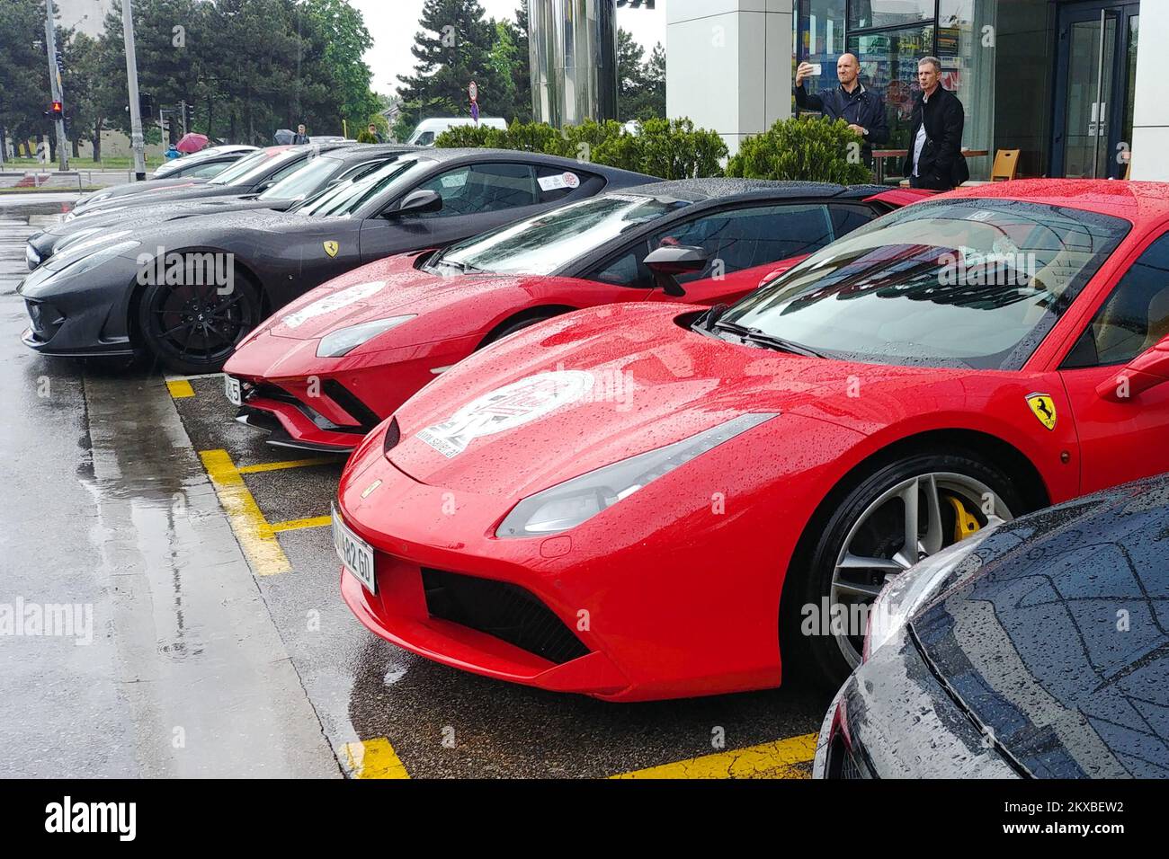 09.05.2019., Zagreb, Croatia - Participants of Fun Run car race parked ...