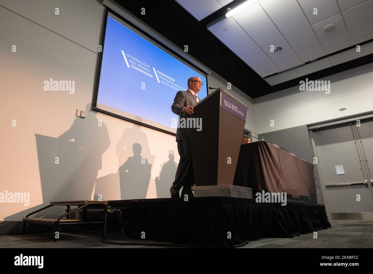 Justice William Hourigan, Commissioner of the Ottawa Light Rail Transit ...