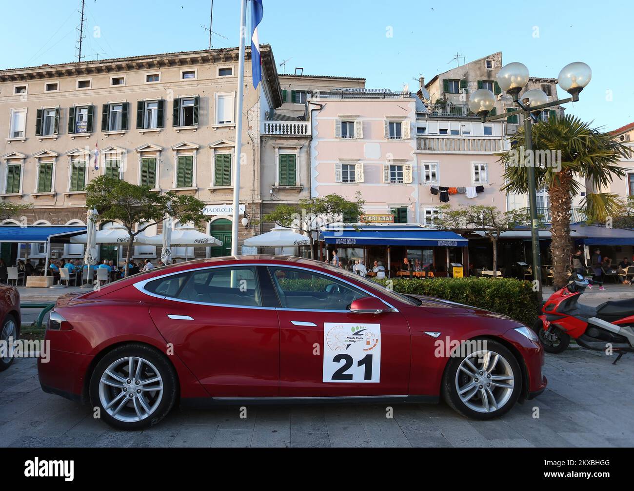 17.05.2019., Croatia, Sibenik - Around 50 Tesla electric cars ...