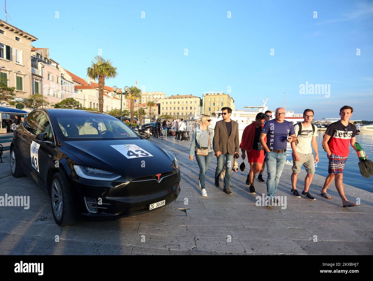 17.05.2019., Croatia, Sibenik - Around 50 Tesla electric cars ...