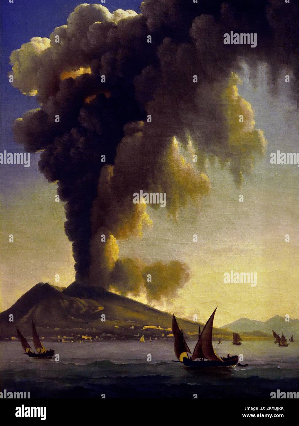 Vesuvius by Day, ( Naples Pompeii Italy ),by, Alexandre Hyacinthe ...