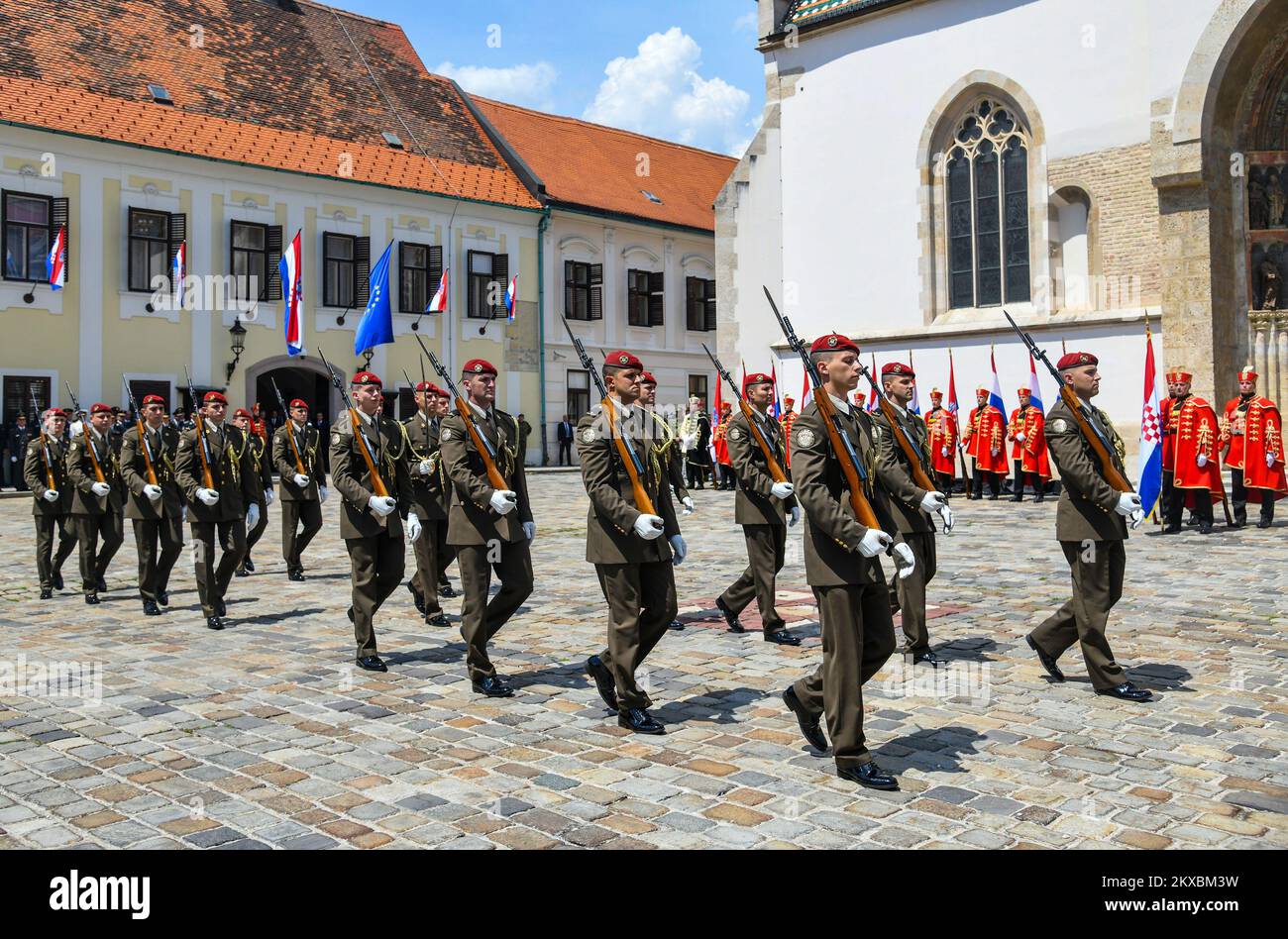 26.05.2019.,Croatia, Zagreb - Ceremonial Changing of the Honor Guard ...