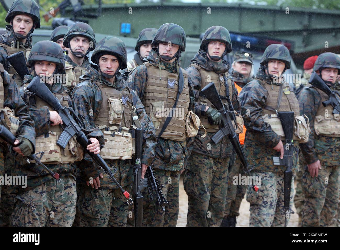 29.05.2019., Slunj, Croatia - On the military pole "Eugen Kvaternik" in ...