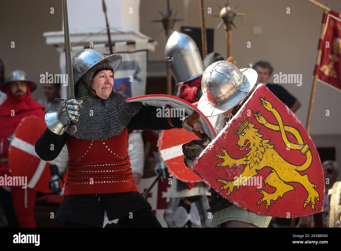 08.06.2019., Gornja Stubica, Croatia - Knights' tournament - Middle ...
