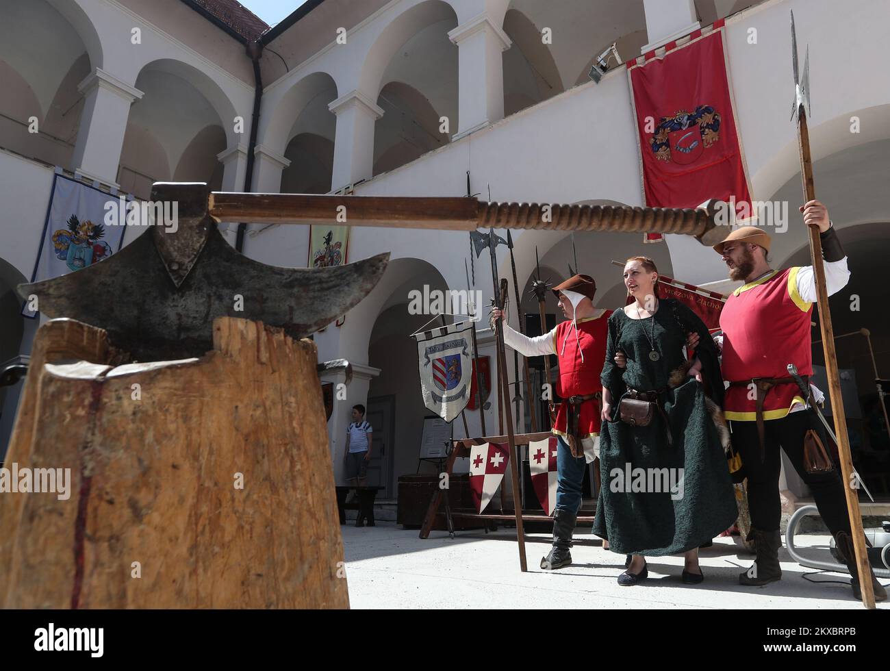 08.06.2019., Gornja Stubica, Croatia - Knights' tournament - Middle ...