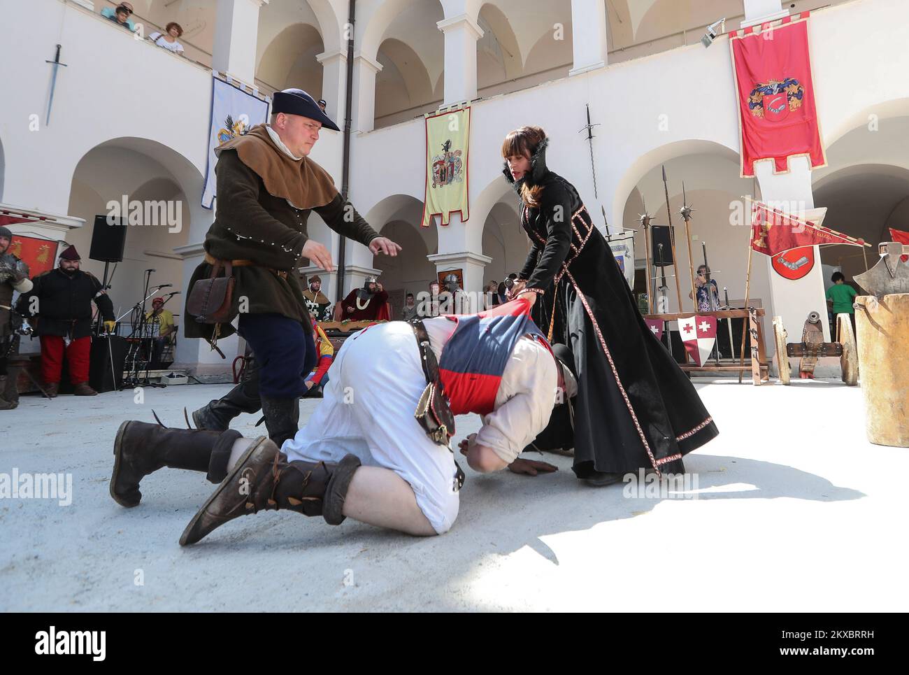 08.06.2019., Gornja Stubica, Croatia - Knights' tournament - Middle ...