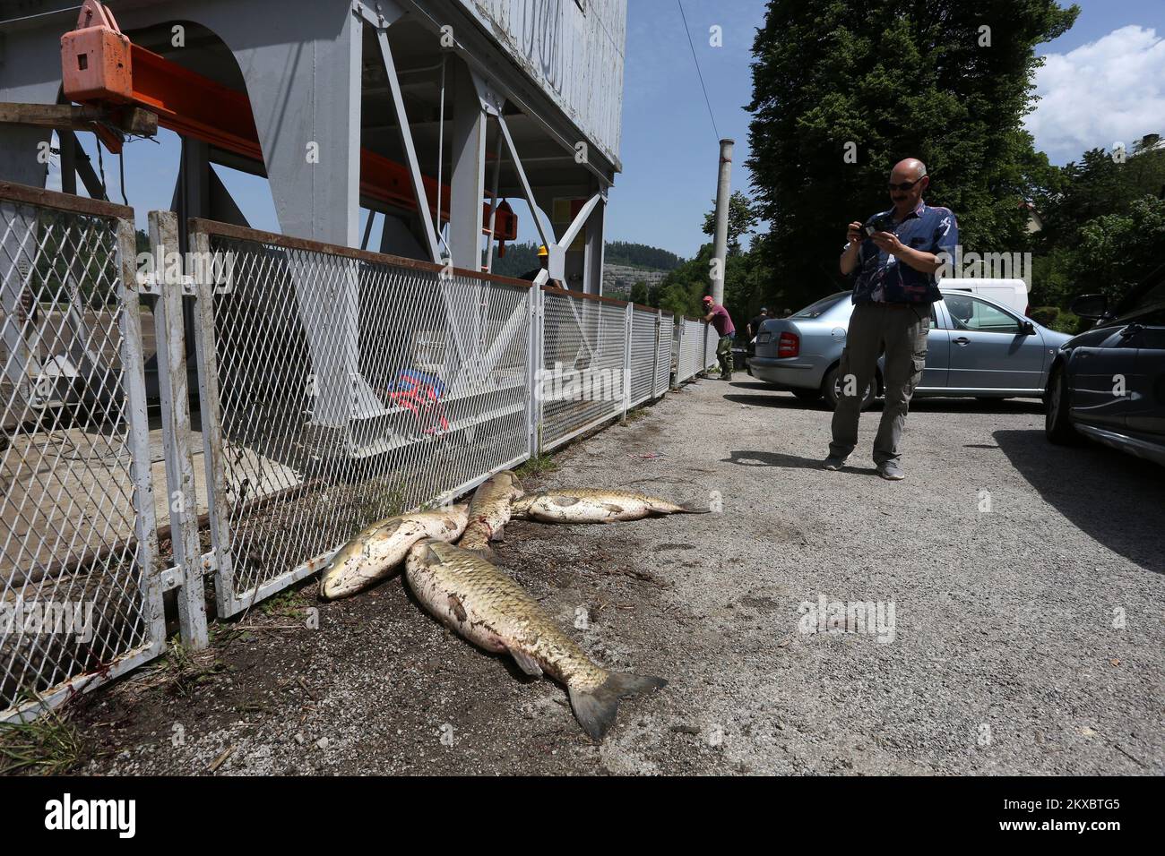 11.06.2019., Fuzine, Croatia - Emptied the Bajer lake due to overhaul ...