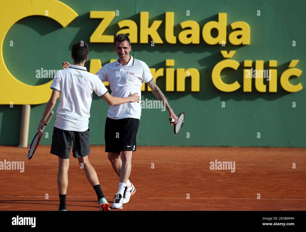12.06.2019., Zagreb, Croatia - Famous Croatian athletes played tennis ...