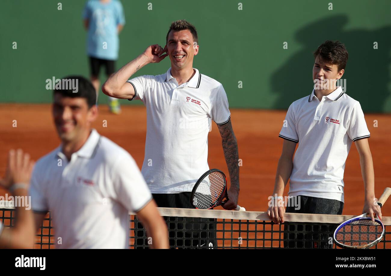 12.06.2019., Zagreb, Croatia - Famous Croatian athletes played tennis ...