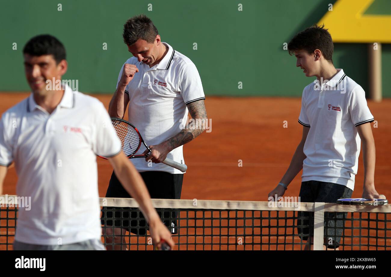 12.06.2019., Zagreb, Croatia - Famous Croatian athletes played tennis ...