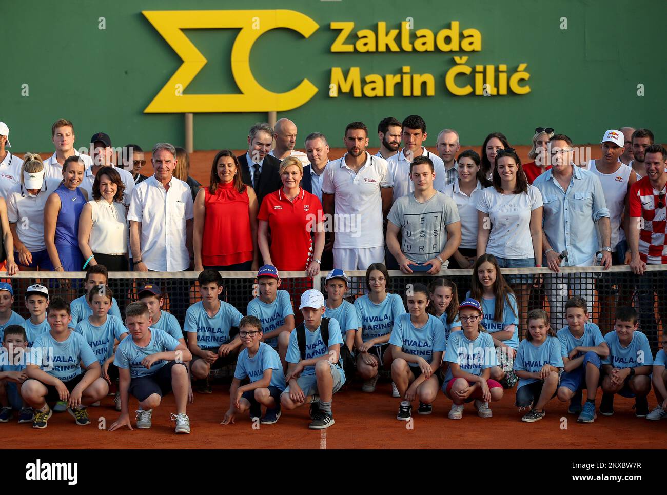12.06.2019., Zagreb, Croatia - Famous Croatian athletes played tennis ...