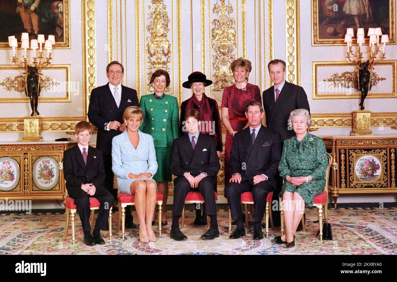 File photo dated 09/03/1997 of the Royal Family in the White drawing ...