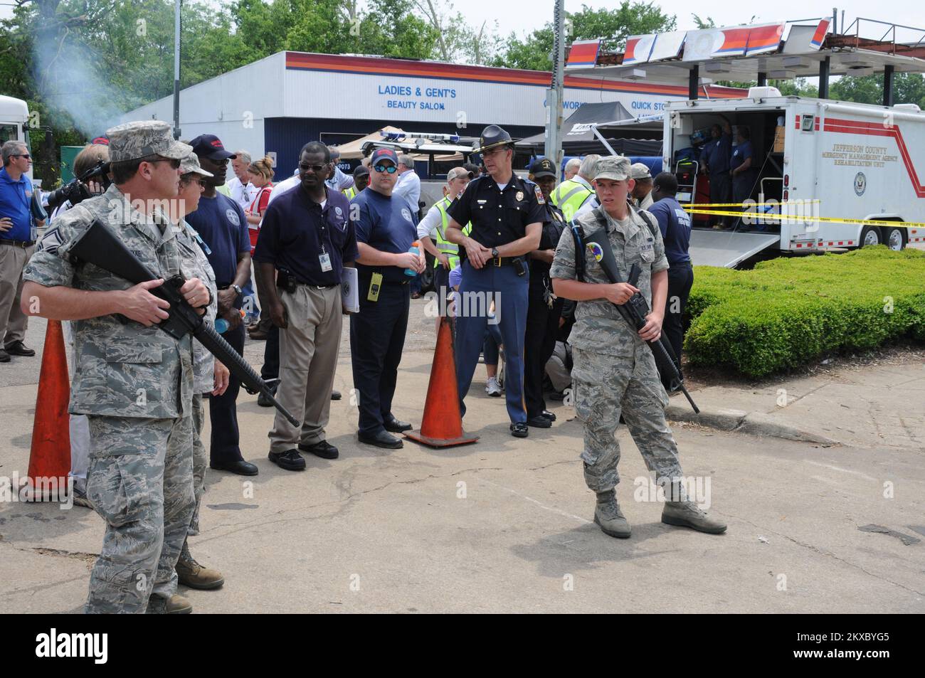 National Guard Provides Security in Alabama Disaster Area. Alabama ...