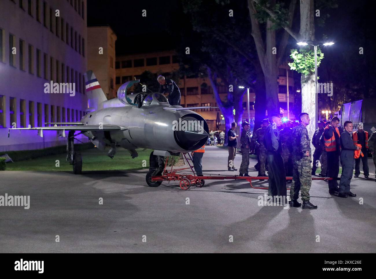 04.07.2019., Zagreb - Moving of Rudolf Peresin's MiG 21 from King Petar ...
