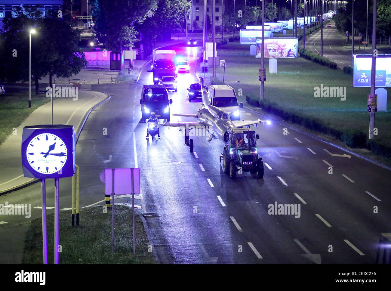 04.07.2019., Zagreb - Moving of Rudolf Peresin's MiG 21 from King Petar ...