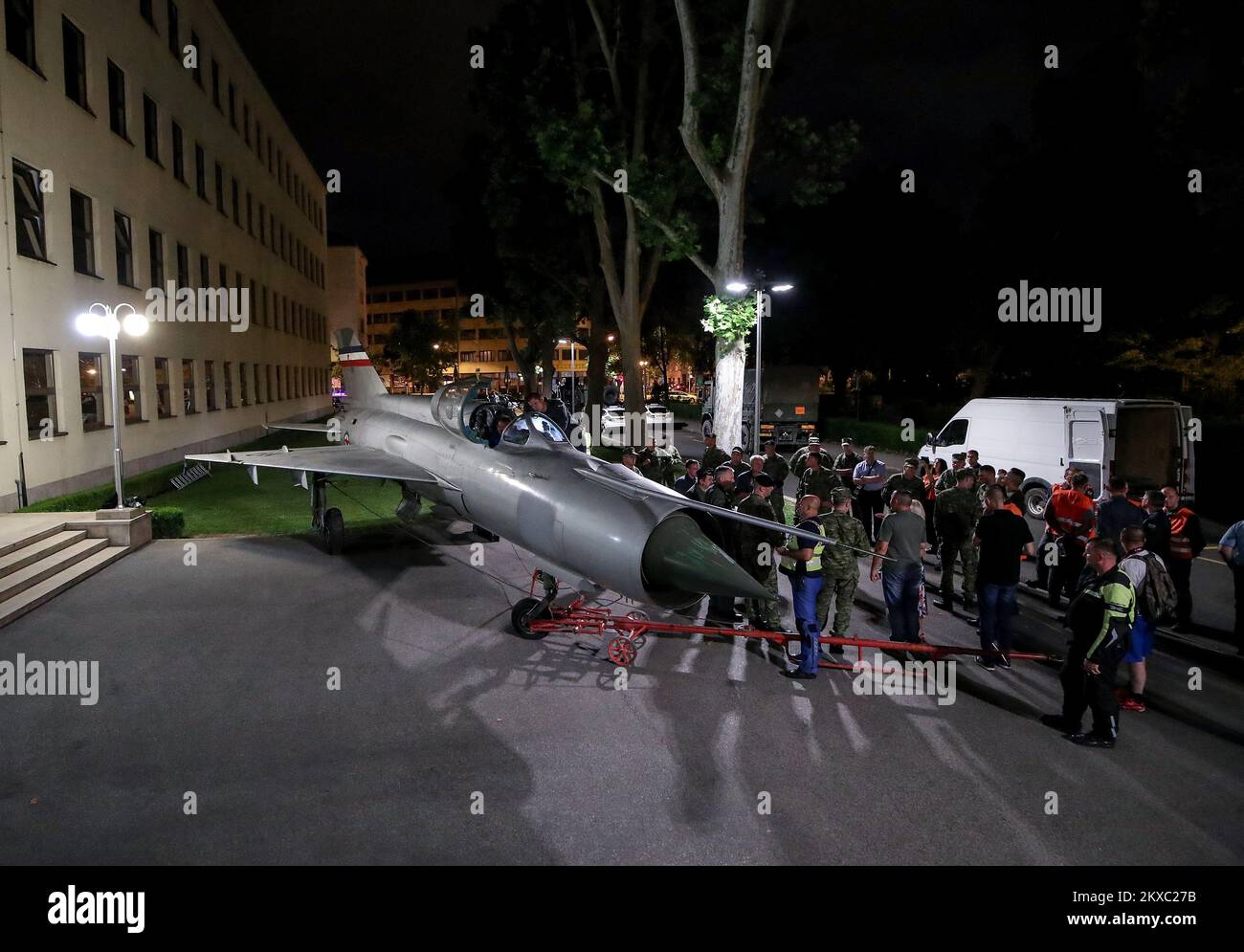 04.07.2019., Zagreb - Moving of Rudolf Peresin's MiG 21 from King Petar ...