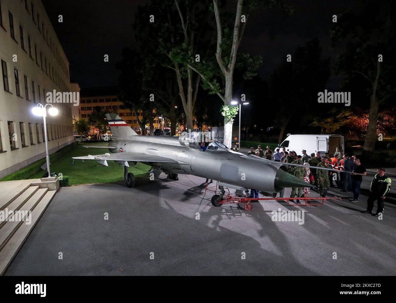 04.07.2019., Zagreb - Moving of Rudolf Peresin's MiG 21 from King Petar ...
