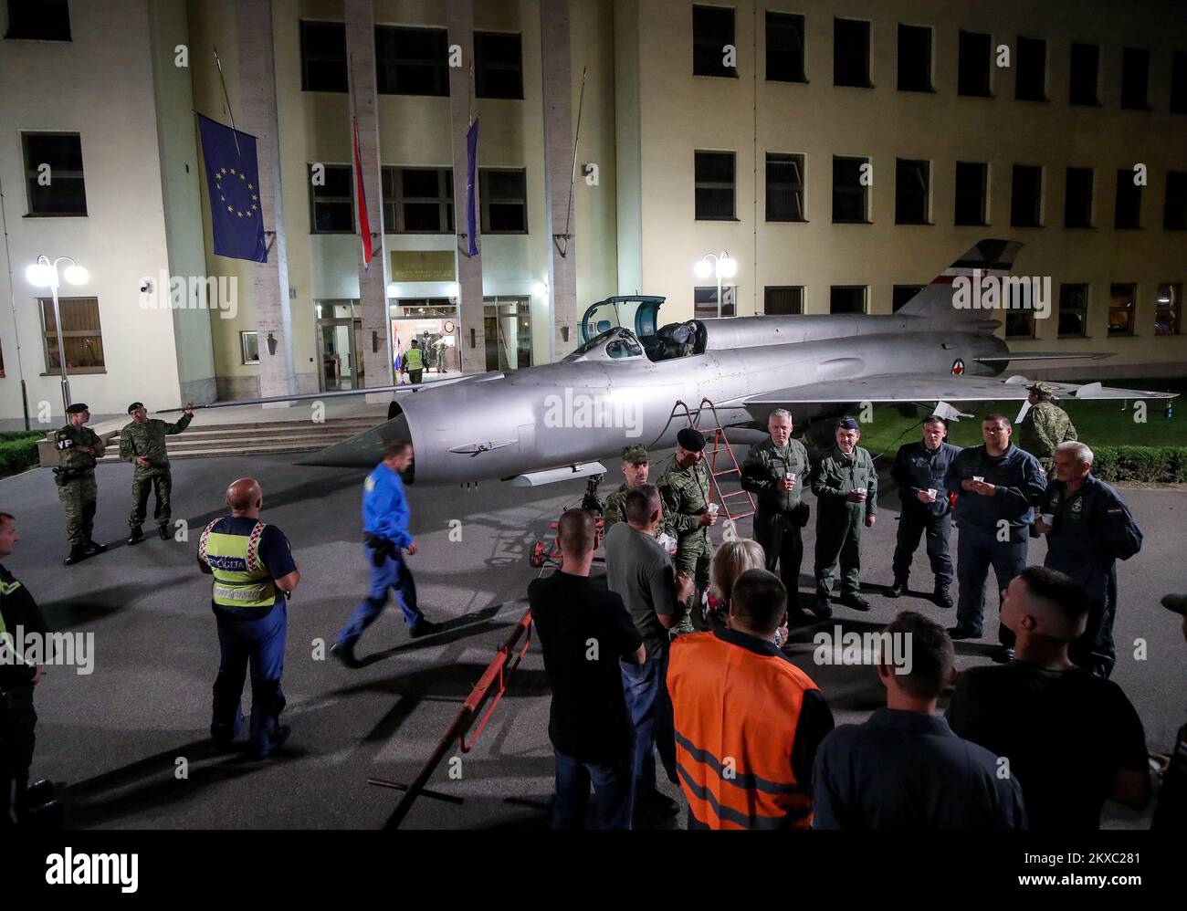 04.07.2019., Zagreb - Moving of Rudolf Peresin's MiG 21 from King Petar ...