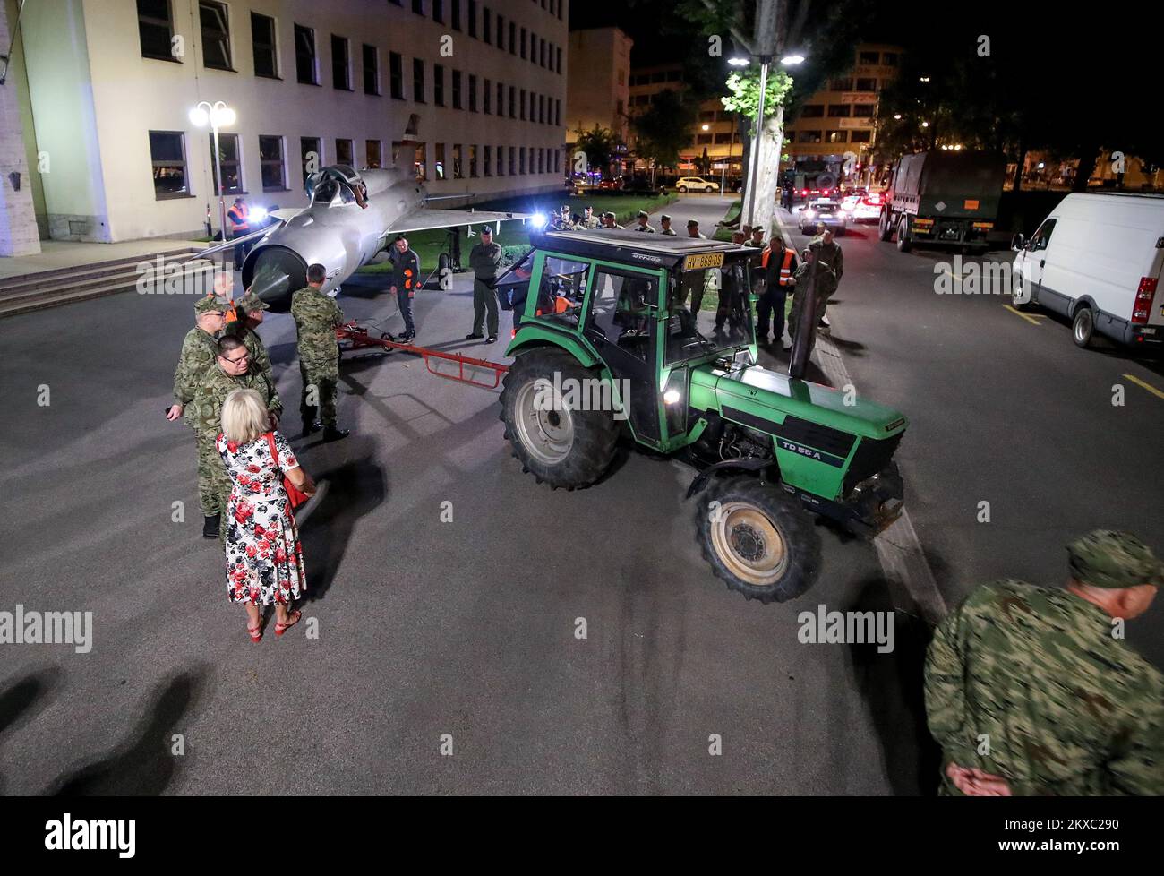 04.07.2019., Zagreb - Moving of Rudolf Peresin's MiG 21 from King Petar ...