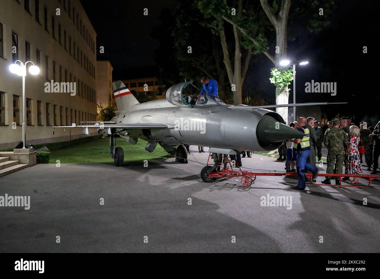 04.07.2019., Zagreb - Moving of Rudolf Peresin's MiG 21 from King Petar ...