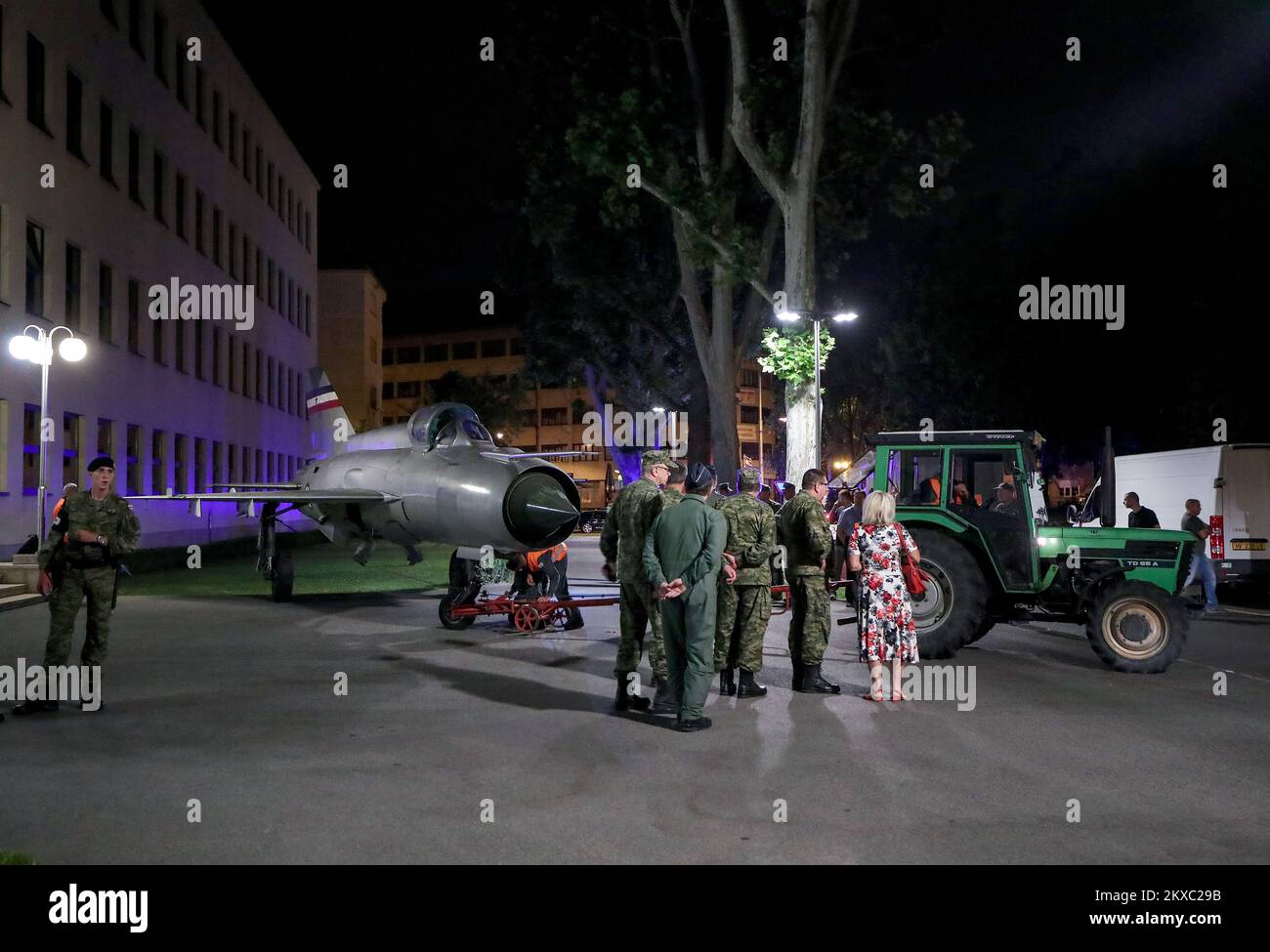 04.07.2019., Zagreb - Moving of Rudolf Peresin's MiG 21 from King Petar ...