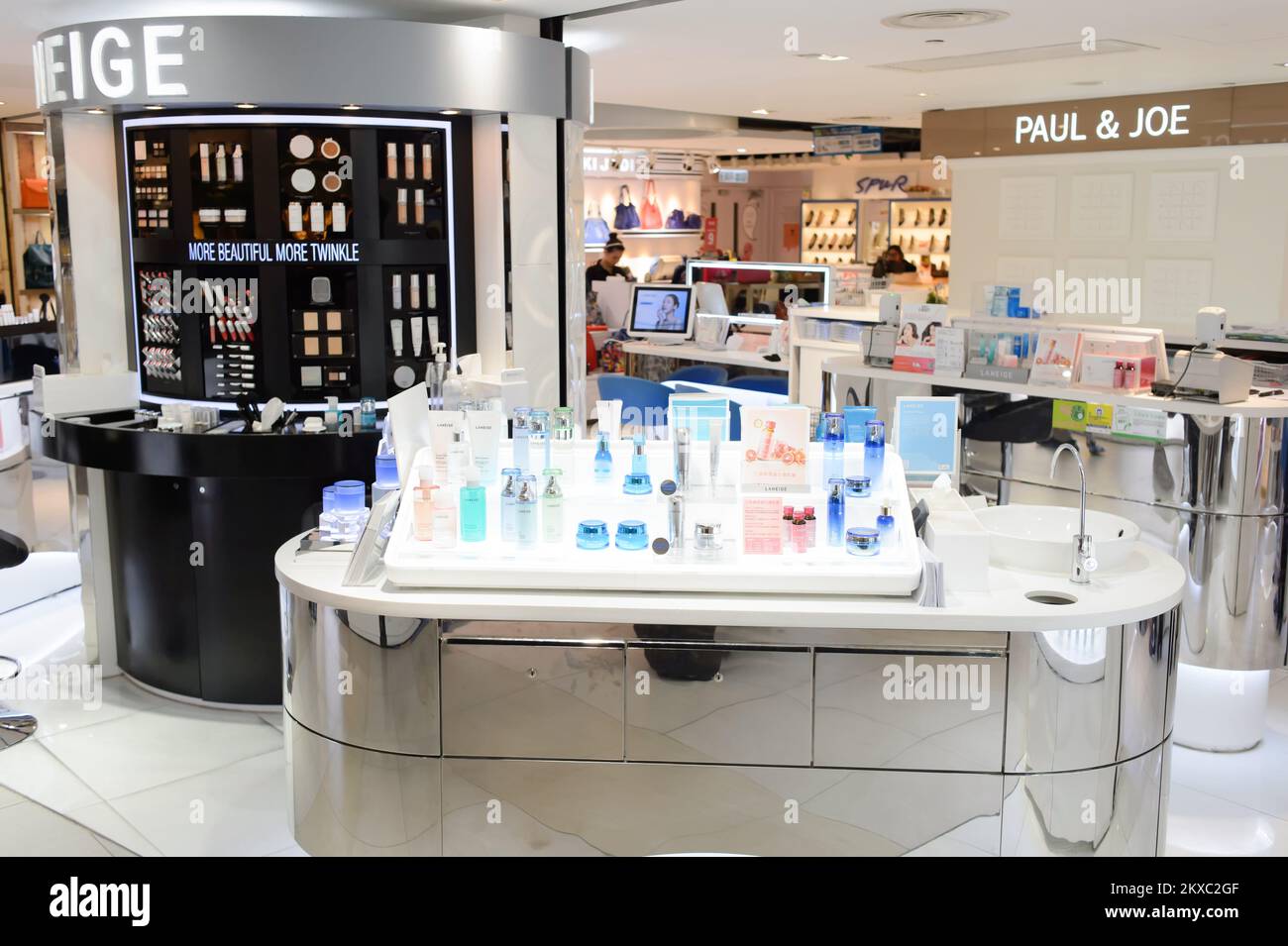 HONG KONG - JUNE 01, 2015: shopping center interior. In Hong Kong a ...