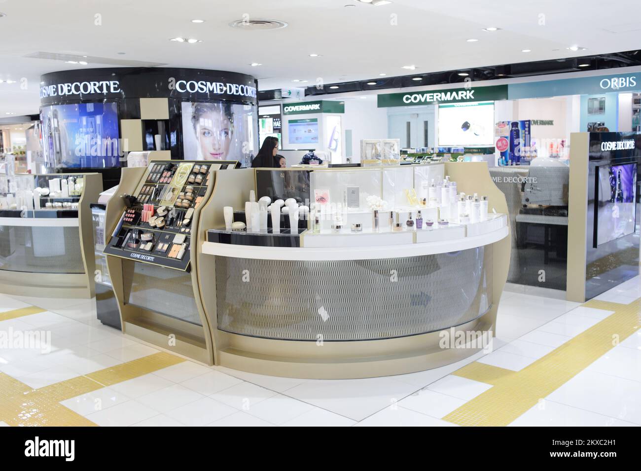 HONG KONG - JUNE 01, 2015: shopping center interior. In Hong Kong a ...
