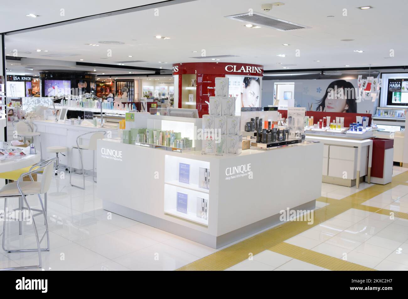 HONG KONG - JUNE 01, 2015: shopping center interior. In Hong Kong a ...