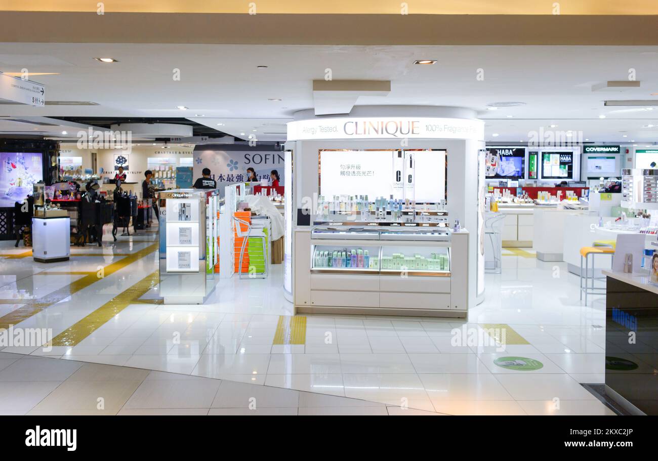 HONG KONG - JUNE 01, 2015: shopping center interior. In Hong Kong a ...
