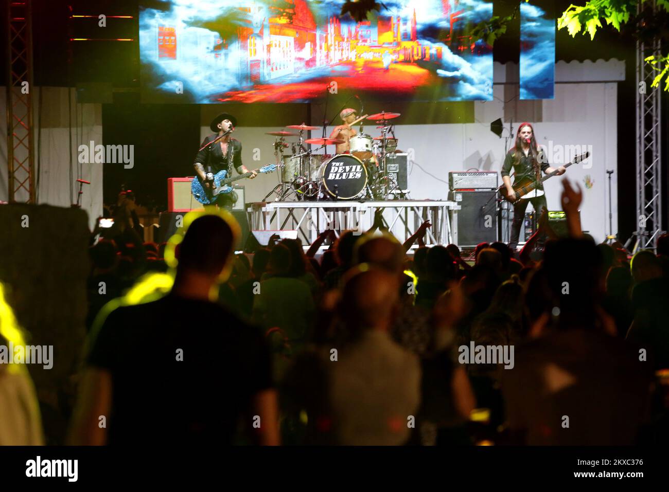 06.07.2019., Trilj, Croatia - Manu Lanvin & Devil Blues held a concert ...