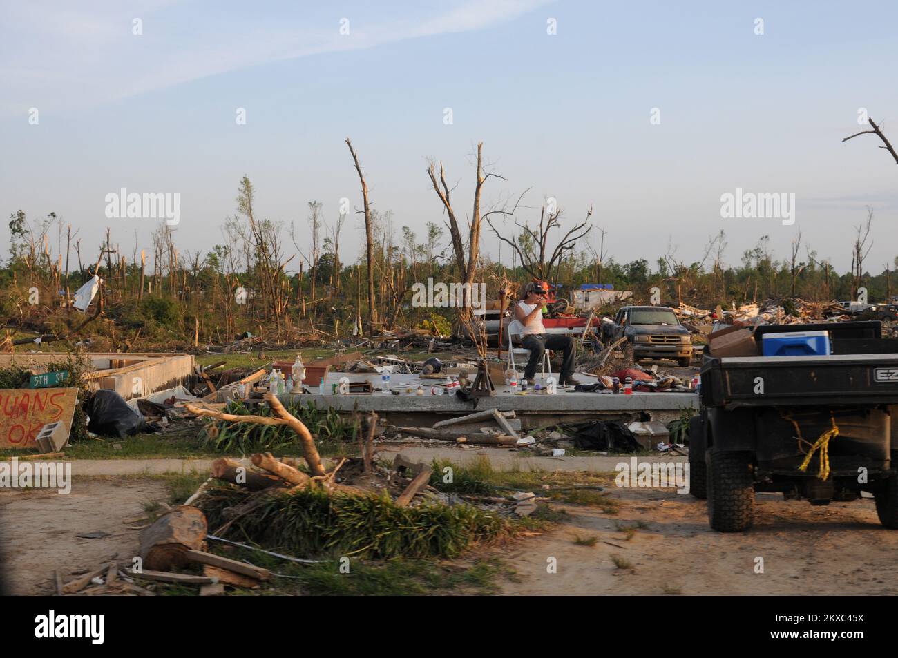Tornado Ravaged Home in Alabama. Alabama Severe Storms, Tornadoes ...