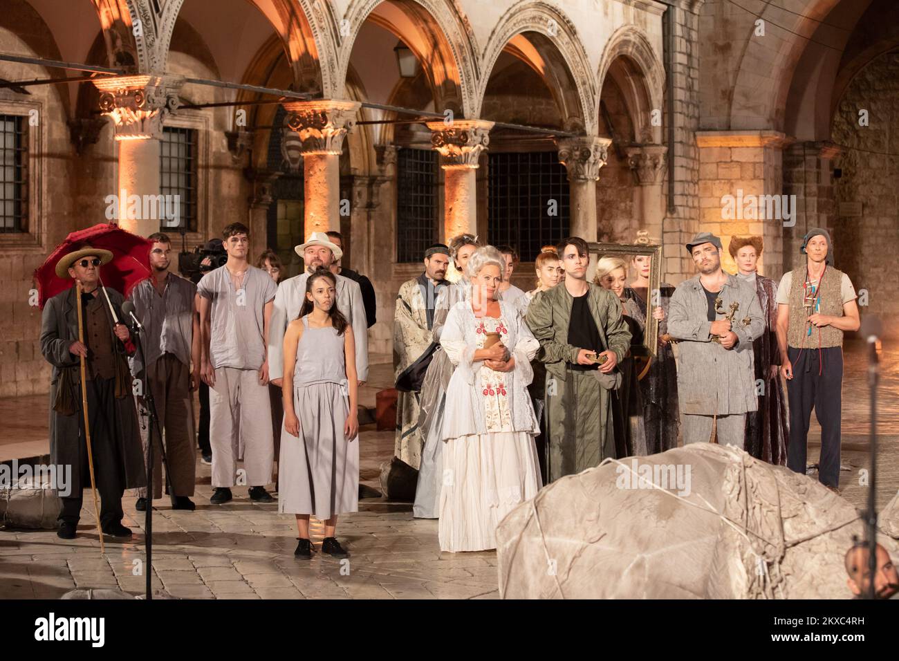 10.07.2019., Dubrovnik - By rising the Libertas flag while playing the ...