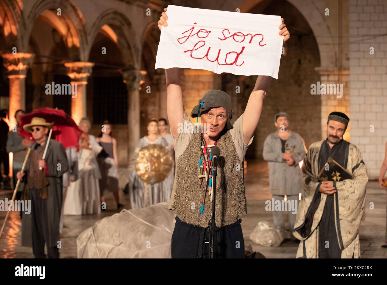 10.07.2019., Dubrovnik - By rising the Libertas flag while playing the ...