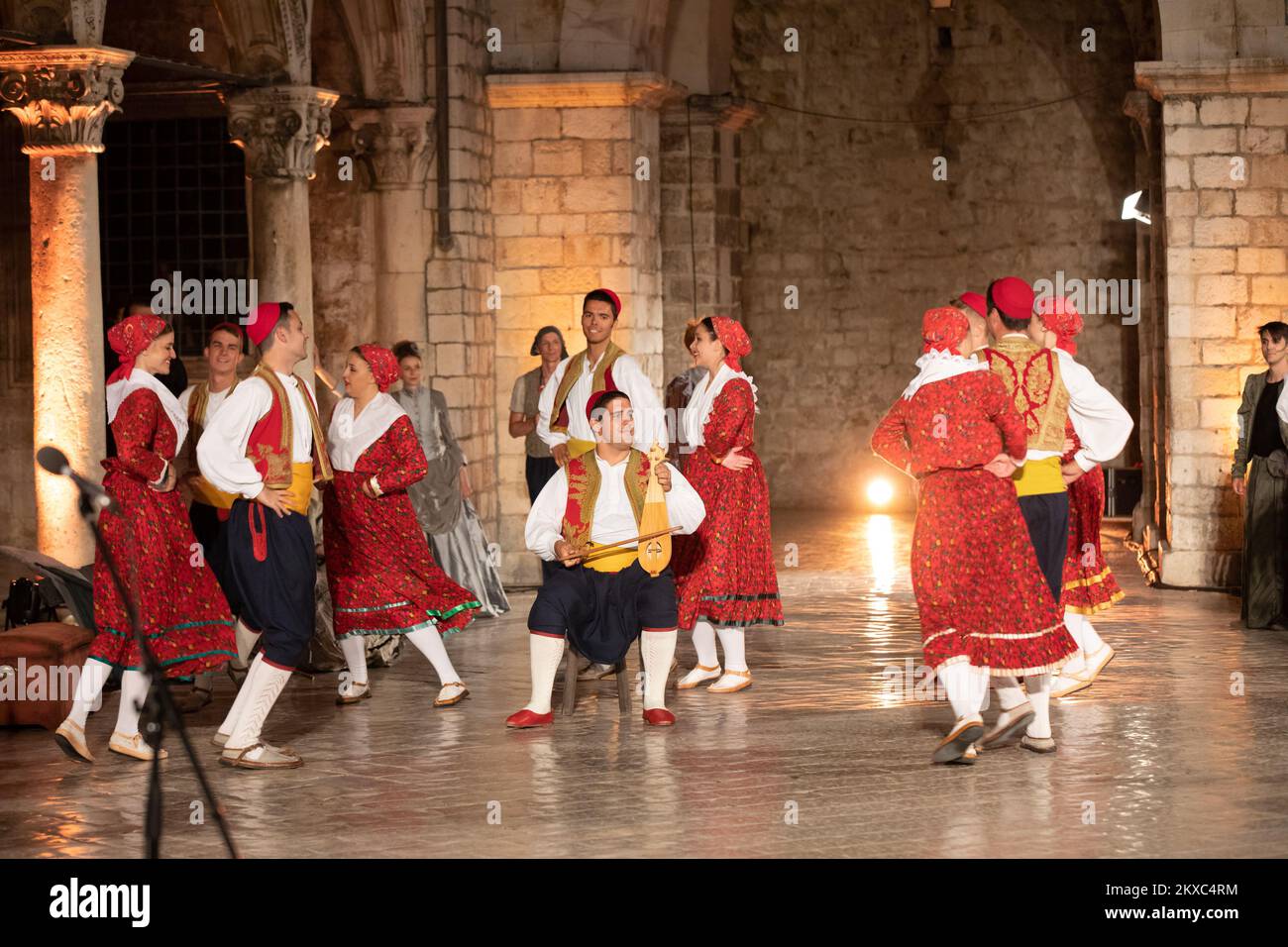 10.07.2019., Dubrovnik - By rising the Libertas flag while playing the ...