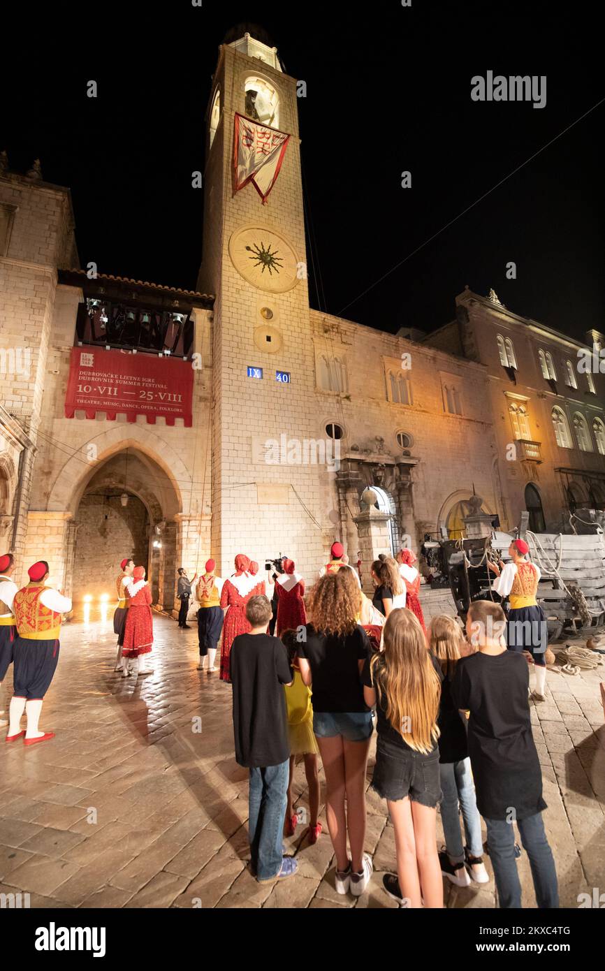 10.07.2019., Dubrovnik - By rising the Libertas flag while playing the ...