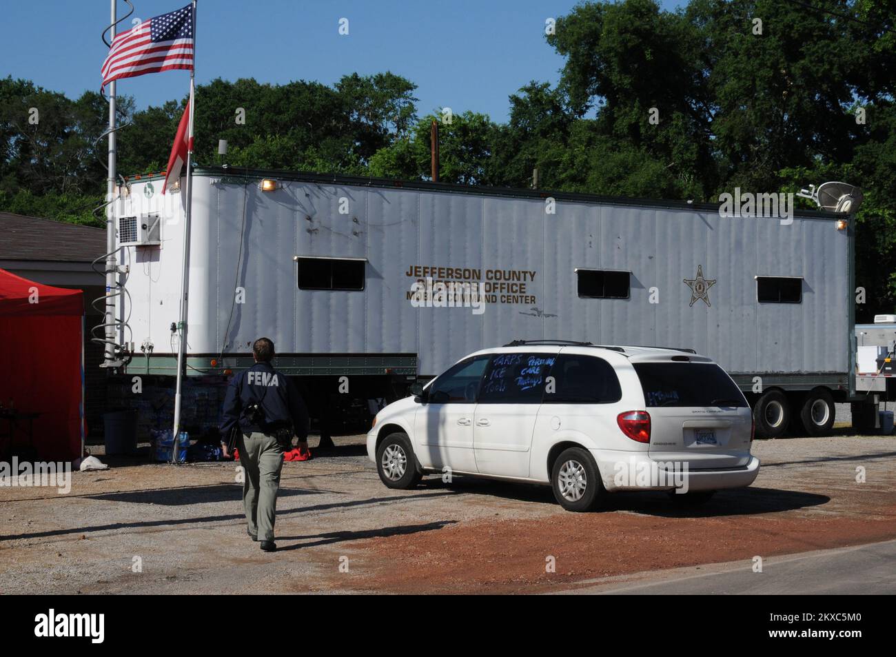 Sheriff's Office Command Center at Disaster Site in Alabama. Alabama ...