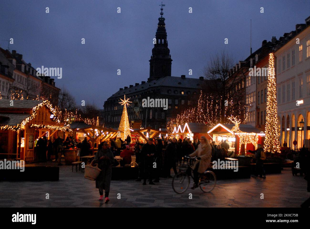Copenhagen/Denmark/30 November 2022/ Christms visitors and tourists at ...