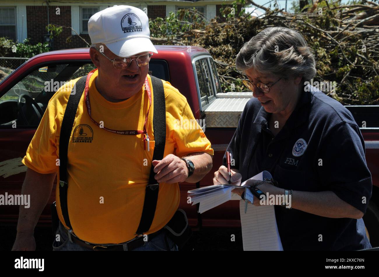 FEMA PIO with Faith-based Volunteer Worker in Alabama. Alabama Severe ...