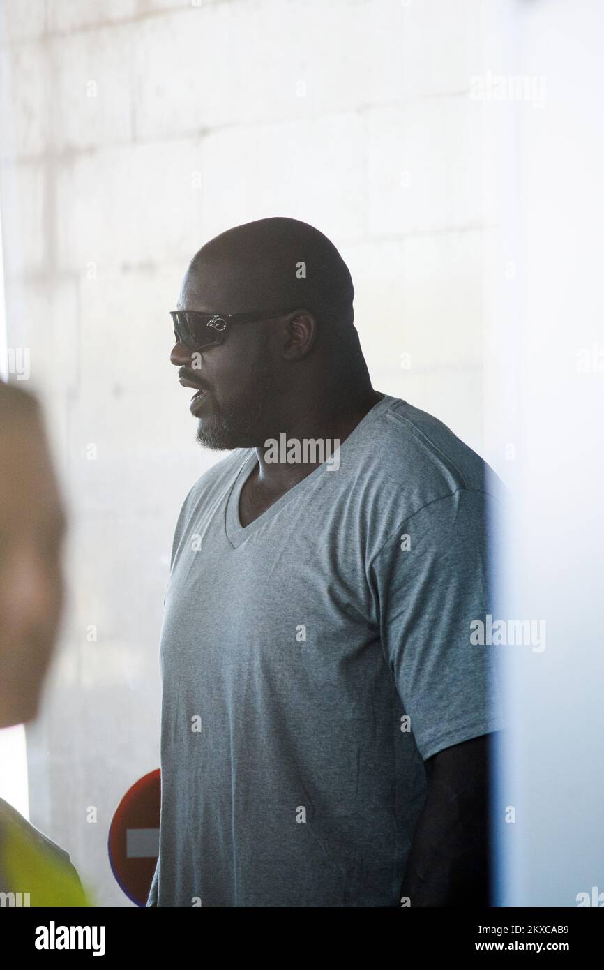 21.07.2019., Croatia, Zadar - Former NBA basketball player Shaquille O'Neal arirved at Zadar ...