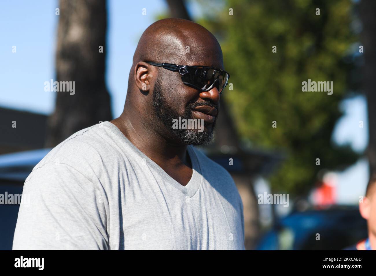 21.07.2019., Croatia, Zadar - Former NBA basketball player Shaquille O'Neal arirved at Zadar ...