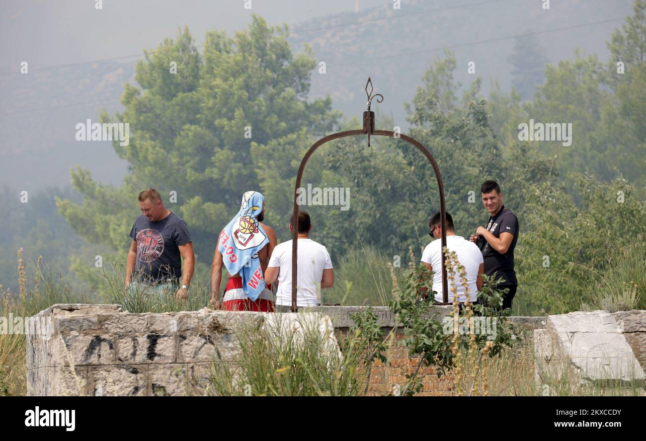 A massive fire happened in South Dubrava near Sibenik. The fire ...
