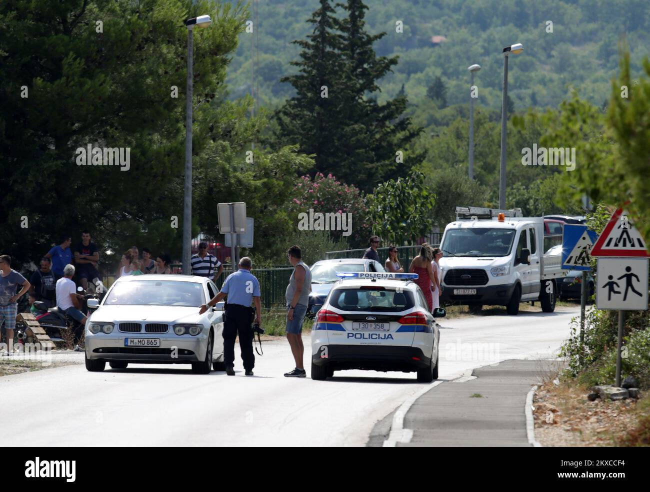 A massive fire happened in South Dubrava near Sibenik. The fire ...